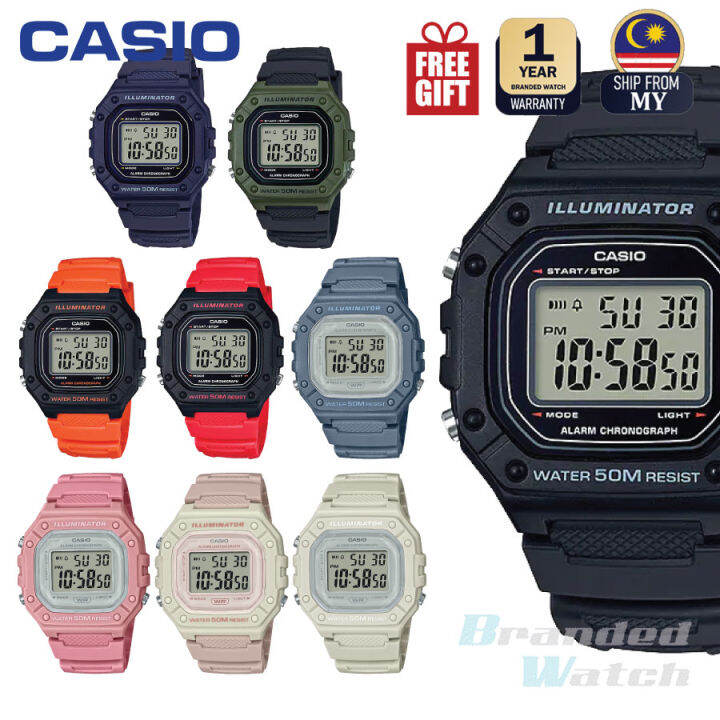 CASIO W-218H W-218H-1A W-218H-2A W-218H-4B W-218H-3A W-218H-4B2 100% ...