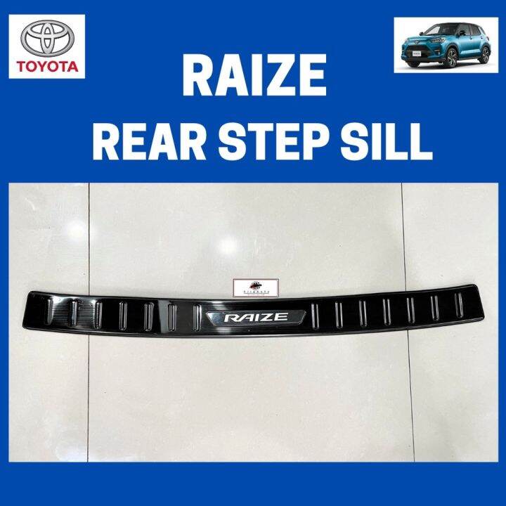 TOYOTA RAIZE Rear Door Step Sill 2022-2023 Black Titanium Silver ...