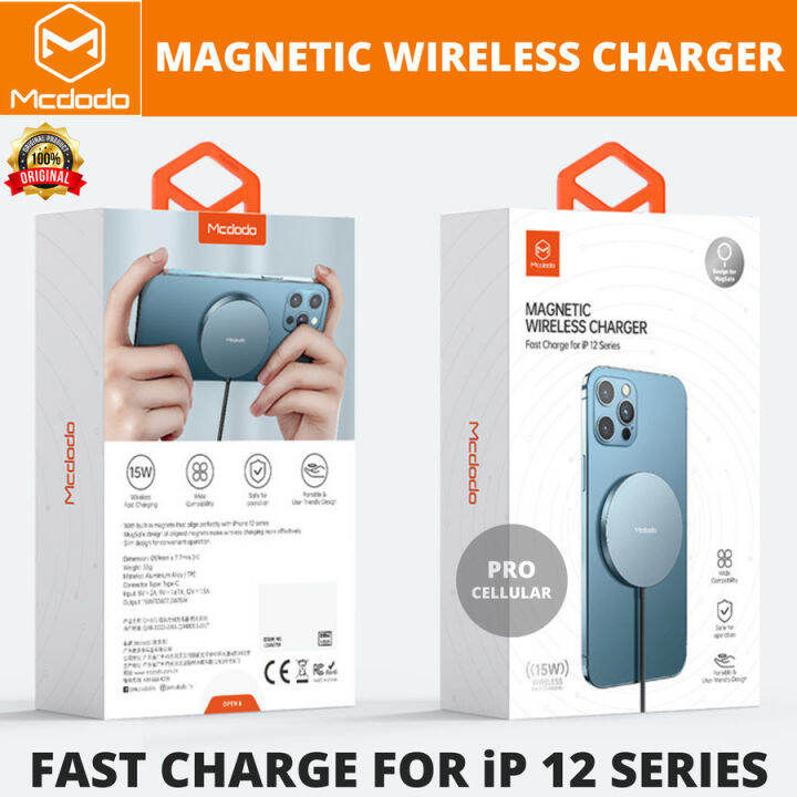 Mcdodo Magnetic Wireless Charger iPhone 12 MagSafe 15W Fast Charging ...