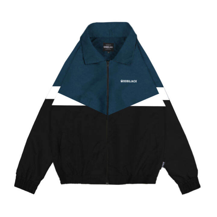 Dobujack Tracktop Suit Jacket Wiper Green Petrol White | Lazada Indonesia