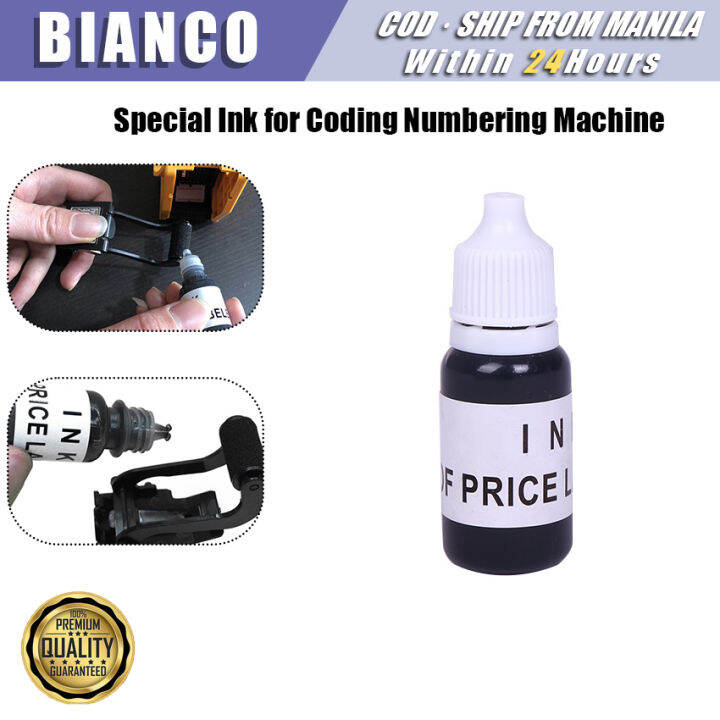 10ml Price Tag Labeller Refill Ink Oil Base For Numbering Machine ...