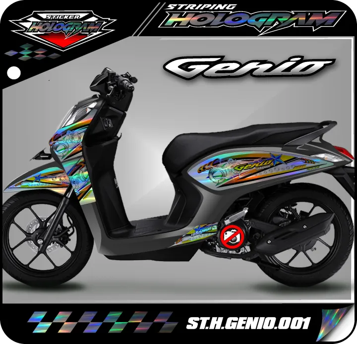 Genio Sticker Striping Genio - Stiker Motor Keren Setiker Motor GENIO ...
