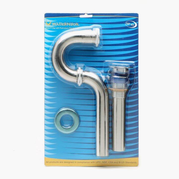 Wassernison Brass P-trap with Push-down Pop-up | Lazada PH