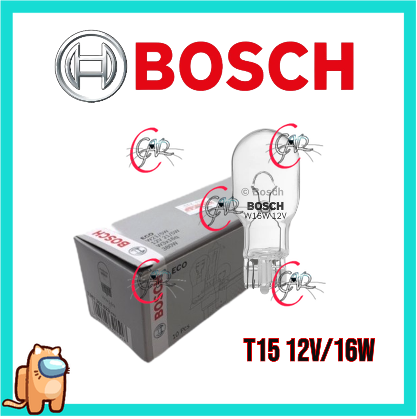 100% ORIGINAL BOSCH T15 12V 16W 955 ECO LIGHT BULB SIGNAL BULB BRAKE ...