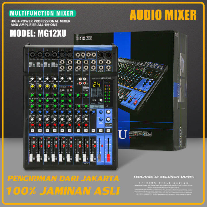 Mixer MG12XU 12-channel mixer built-in SPX effect broadcaster untuk ...