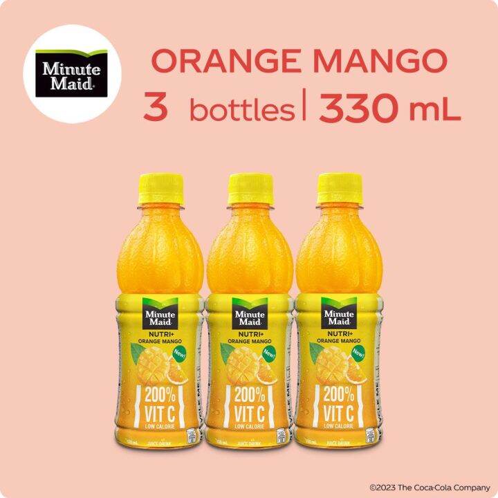 Minute Maid Nutri+ Orange Mango 330ml - Pack of 3 | Lazada PH