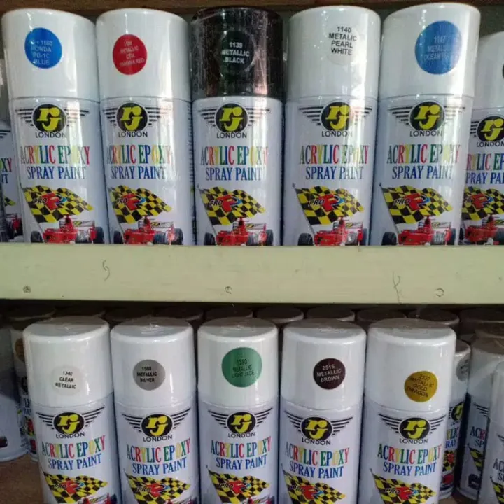 Pilok Pilox RJ London Warna Metalik 300cc (Emas, Clear, Biru, Merah ...