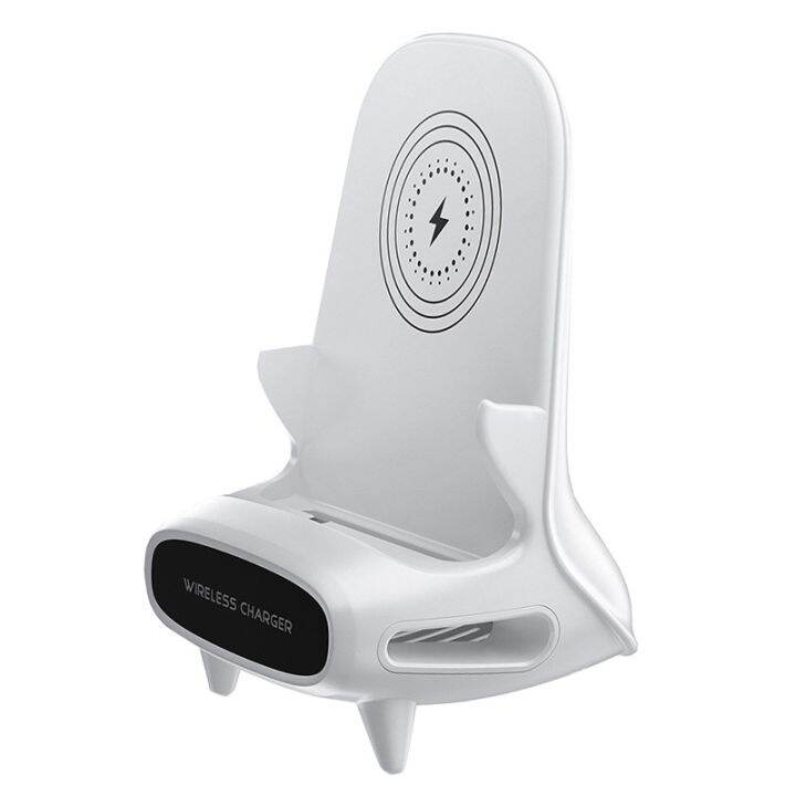 15W Desktop Vertical Wireless Fast Charger Rack Charging Dock Station ...