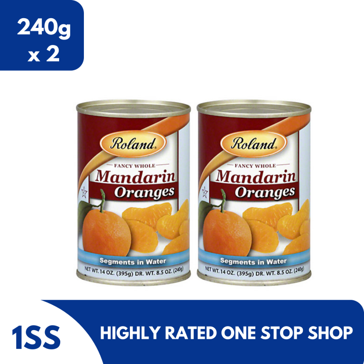 Roland Mandarin Oranges Whole Segments in Water, 240g set of 2 | Lazada PH