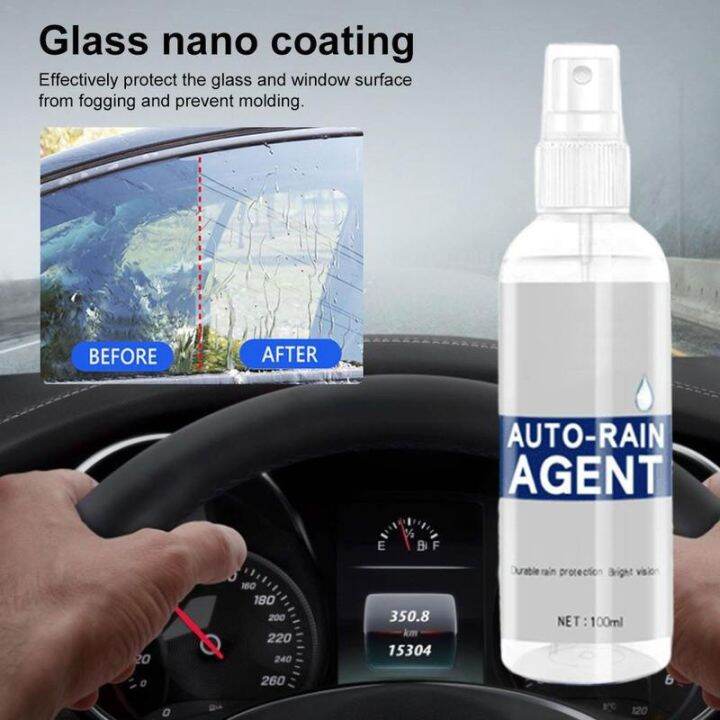 30/100ML Hydrophobic Spray for Car Glass Auto Windshield Helmet Anti ...