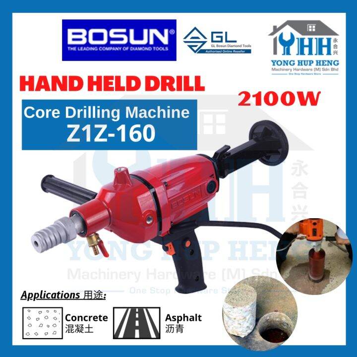 BOSUN ZIZ160 / ZIZ-160 Hand Held Core Drilling Machine | Coring Machine ...