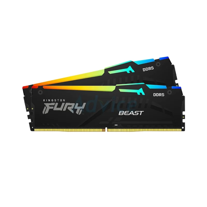 RAM DDR5(4800) 16GB (8GBX2) KINGSTON FURY BEAST RGB (KF548C38BBAK2-16) | Lazada.co.th