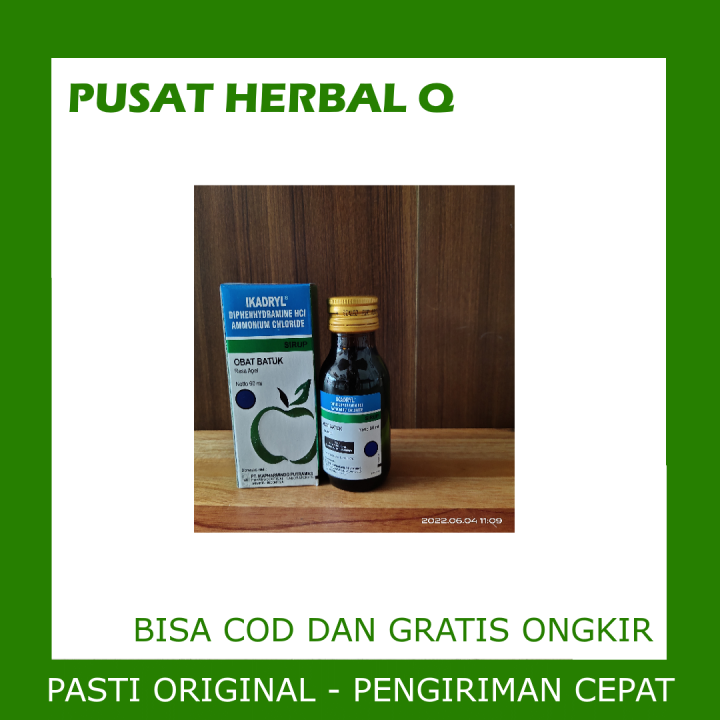 IKADRYL RASA APEL SIRUP 60 ML OBAT BATUK | Lazada Indonesia