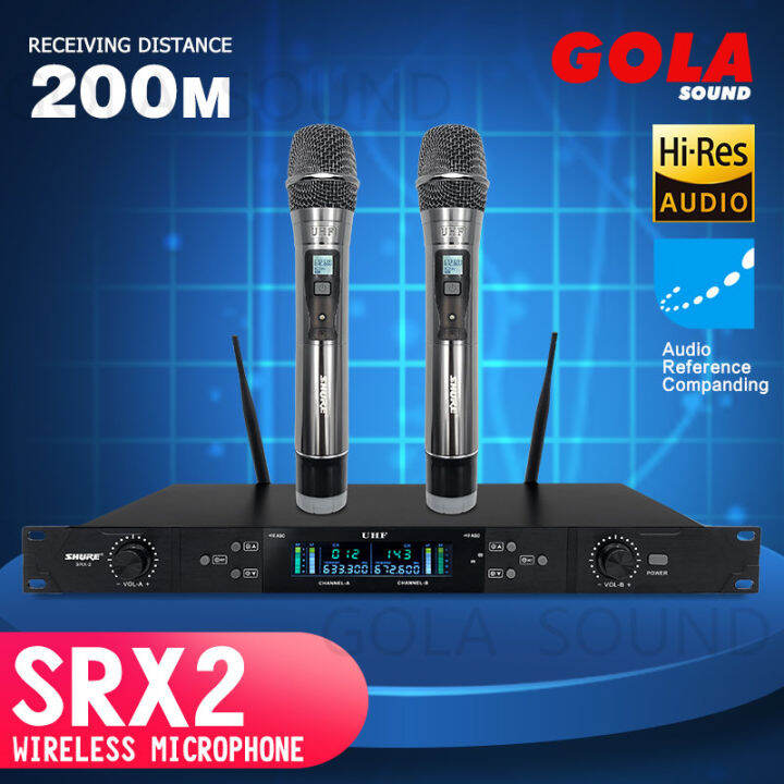 【GOLA SOUND】 SHURE SRX2 Wireless Microphone Professional two-channel ...