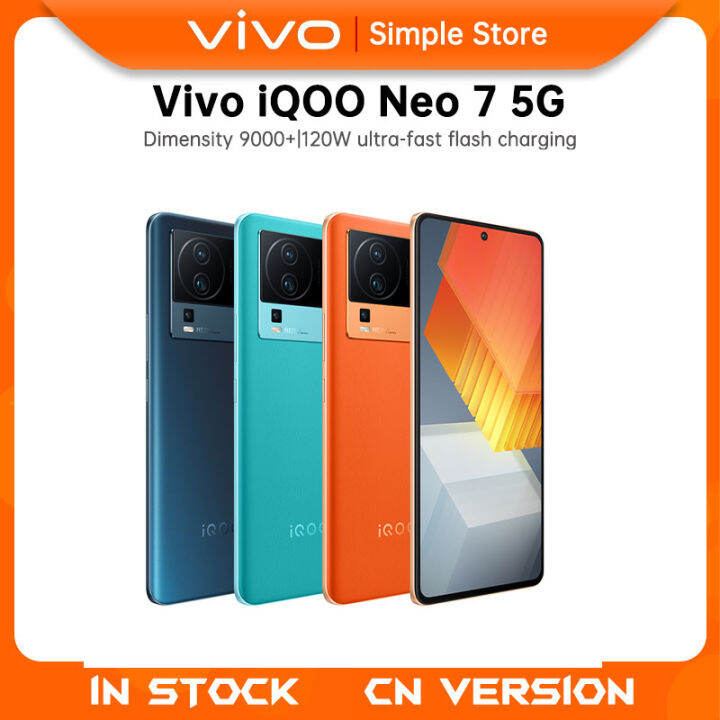 Vivo iQOO Neo 7 5G MobilePhone 6.78 E5 AMOLED Dimensity 9000 Plus 4nm 120W FlashCharge 50MP ...
