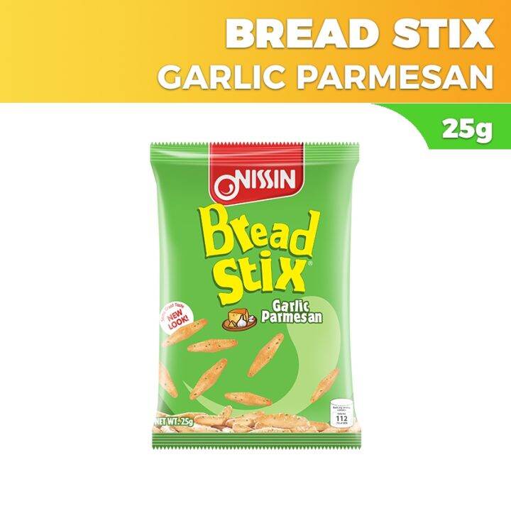 Nissin Bread Stix Garlic Parmesan 25g | Lazada PH