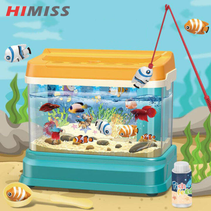 HIMISS RC Artificial Mini Aquarium Electric Fish Tank Simulation ...