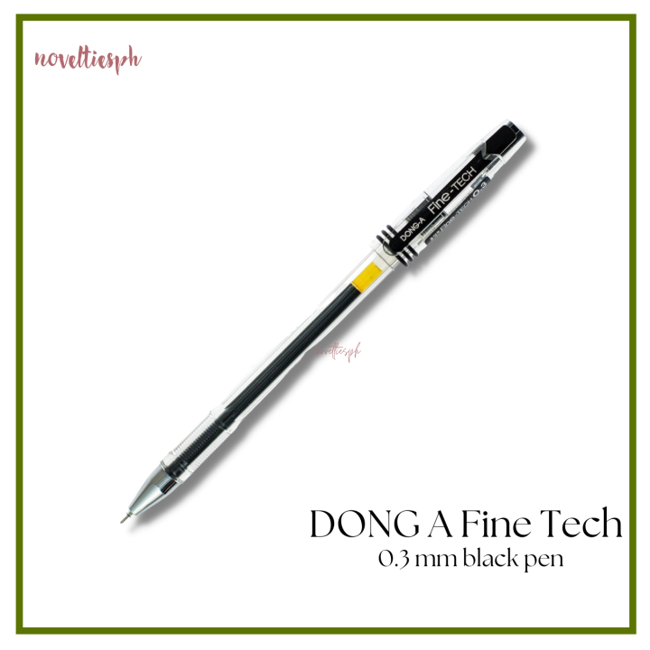 Novelties Fine Tech Needle Gel Pen Black Color School Supplies Gel Pen ...