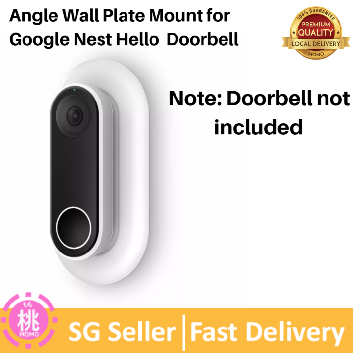 UV-Resistant Wall Plate Mount Designed for Google Nest Hello Smart WiFi ...