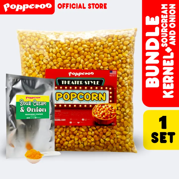 POPPEROO 🇺🇸 US Popcorn Kernels - Large Expansion (1Kilogram) (Choose ...