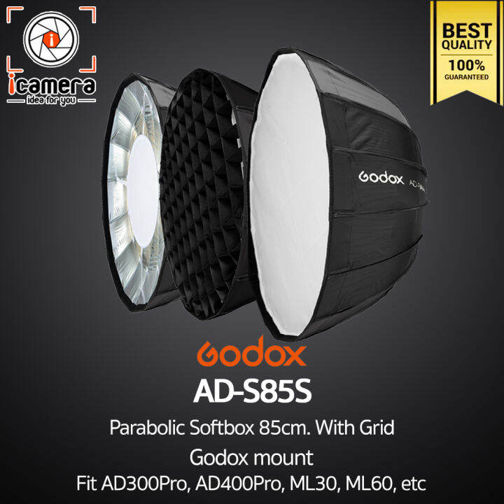 Godox Softbox AD-S85S Parabolic 85cm. With Grid - Godox Mount For ...