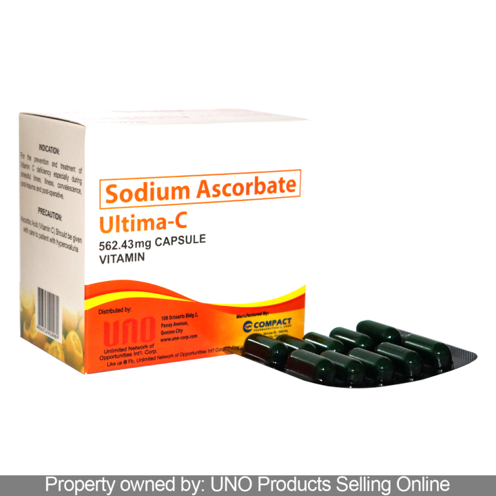 Uno Ultima C Sodium Ascorbate Blister Pack (Vitamins C Pampataba ...