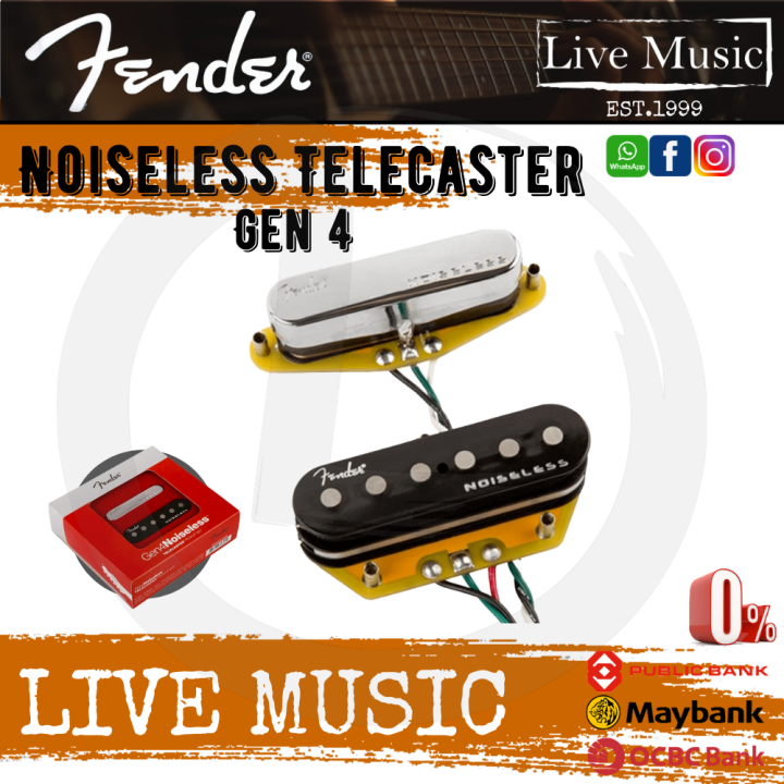 Fender Gen 4 Noiseless Telecaster Pickup Set | Lazada