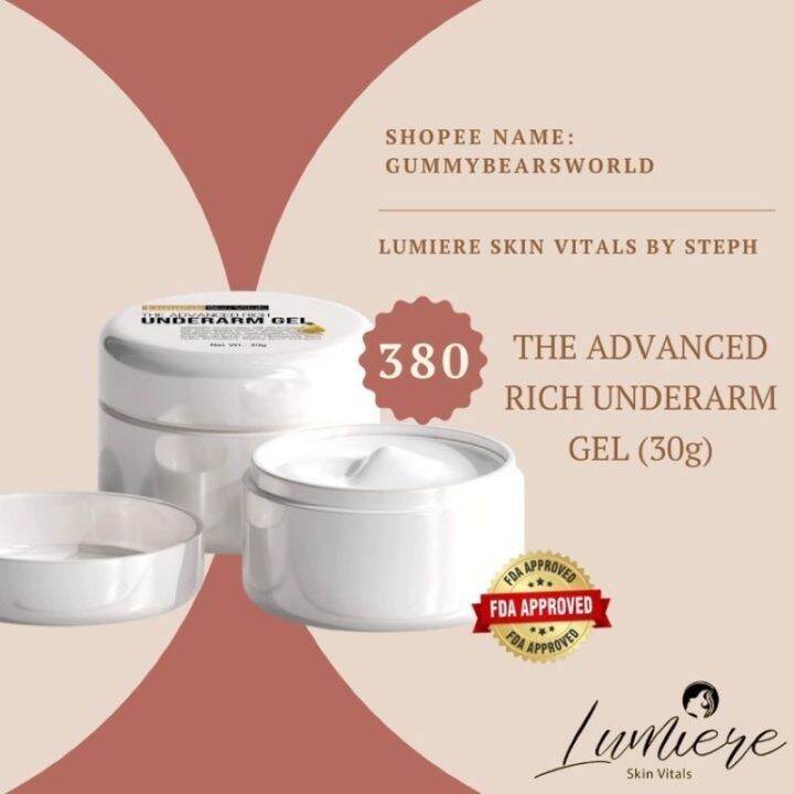 Lumiere Skin Vitals - The Advanced Rich Underam Gel 100 Original ...