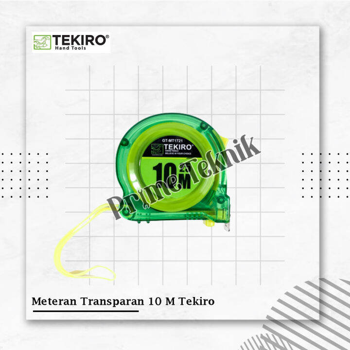 Meteran Transparan 10 M Tekiro 10 Meter 10M 10Meter Measurement Tape ...