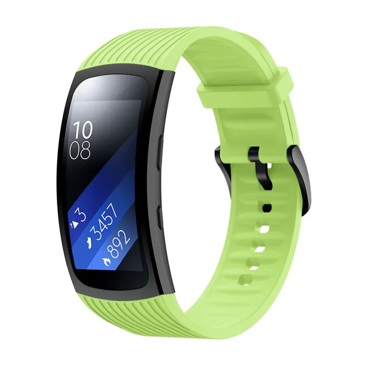 นาฬิกาซิลิโคนสำหรับเล่นกีฬาสำหรับ Samsung Gear Fit 2 Pro SM-R365ปรับ ...
