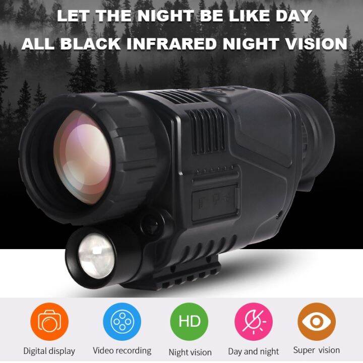Monokular Sensor Malam Siang Teleskop Tentara Hawke Night Vision Long ...