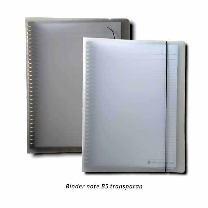 MAP BINDER NOTE LOOSE LEAF 26 RING BESI NOTEBOOK COVER TRANSPARAN PUTIH ...