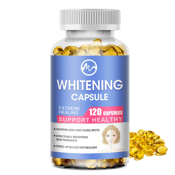 Whitening Capsules Glutathione Softgels Skin Lightening Dark Spots ...