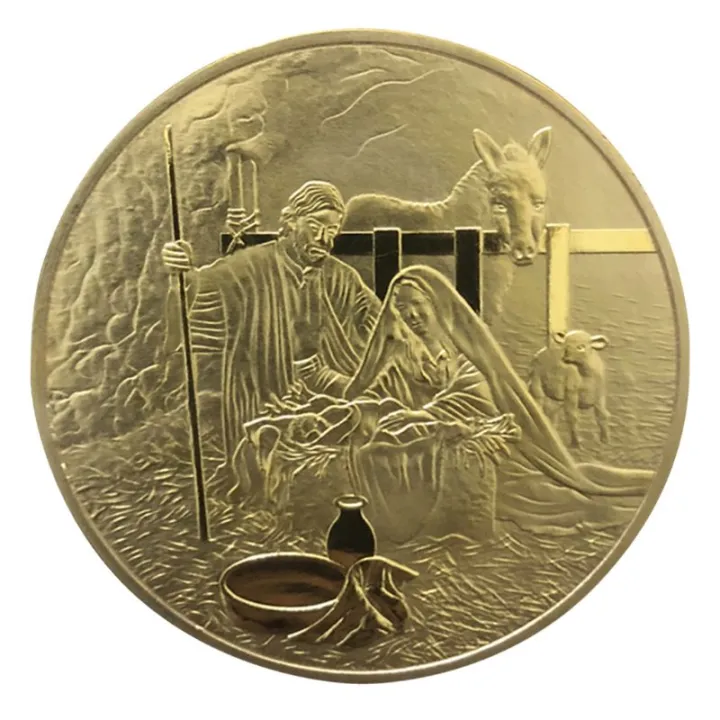 【Ready Stock】Jesus Christ religion Commemorative Coin Collection Gift ...