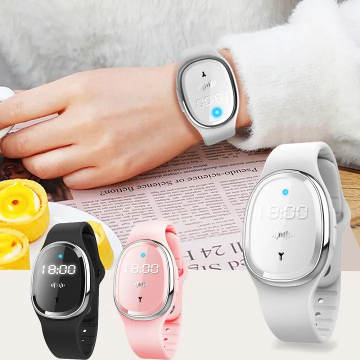 JAYQQ สากลการควบคุมศัตรูพืชป้องกันยุงกัดสายรัดข้อมือป้องกันยุงนาฬิกาข้อมือรูปร่างร่างกายสายรัดข้ ...