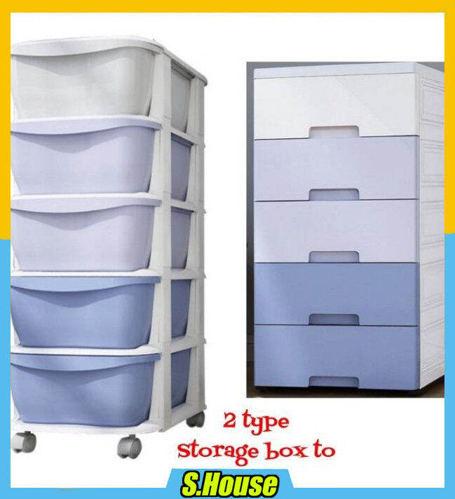 candy colored storage drawer cabinet😊kabinet almari laci simpan baju ...