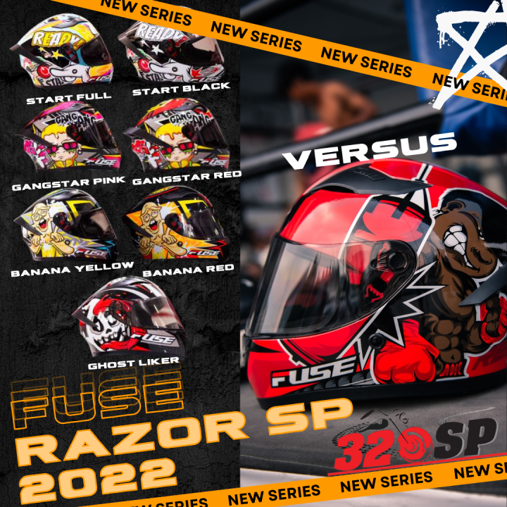 หมวกกันน็อค FUSE รุ่น RAZOR SP ปี 2022 🤩[ส่งฟรี]🤩มาใหม่!!! | Lazada.co.th