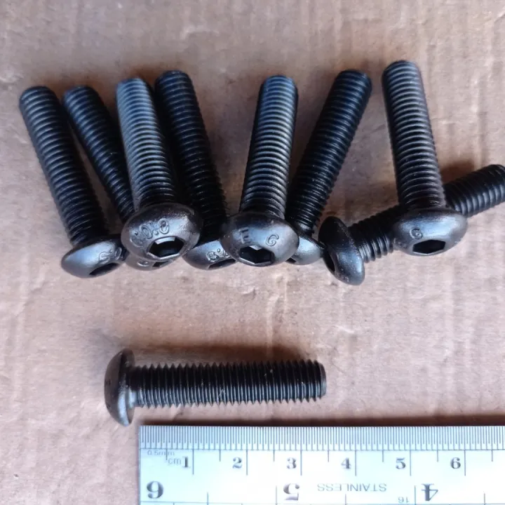 BAUT L BUTTON M8 X 35 BAJA / BAUT L M8 X 35 BUTTON / BAUT L BUTTON M8X35 BAJA HITAM / BAUT M8 ...