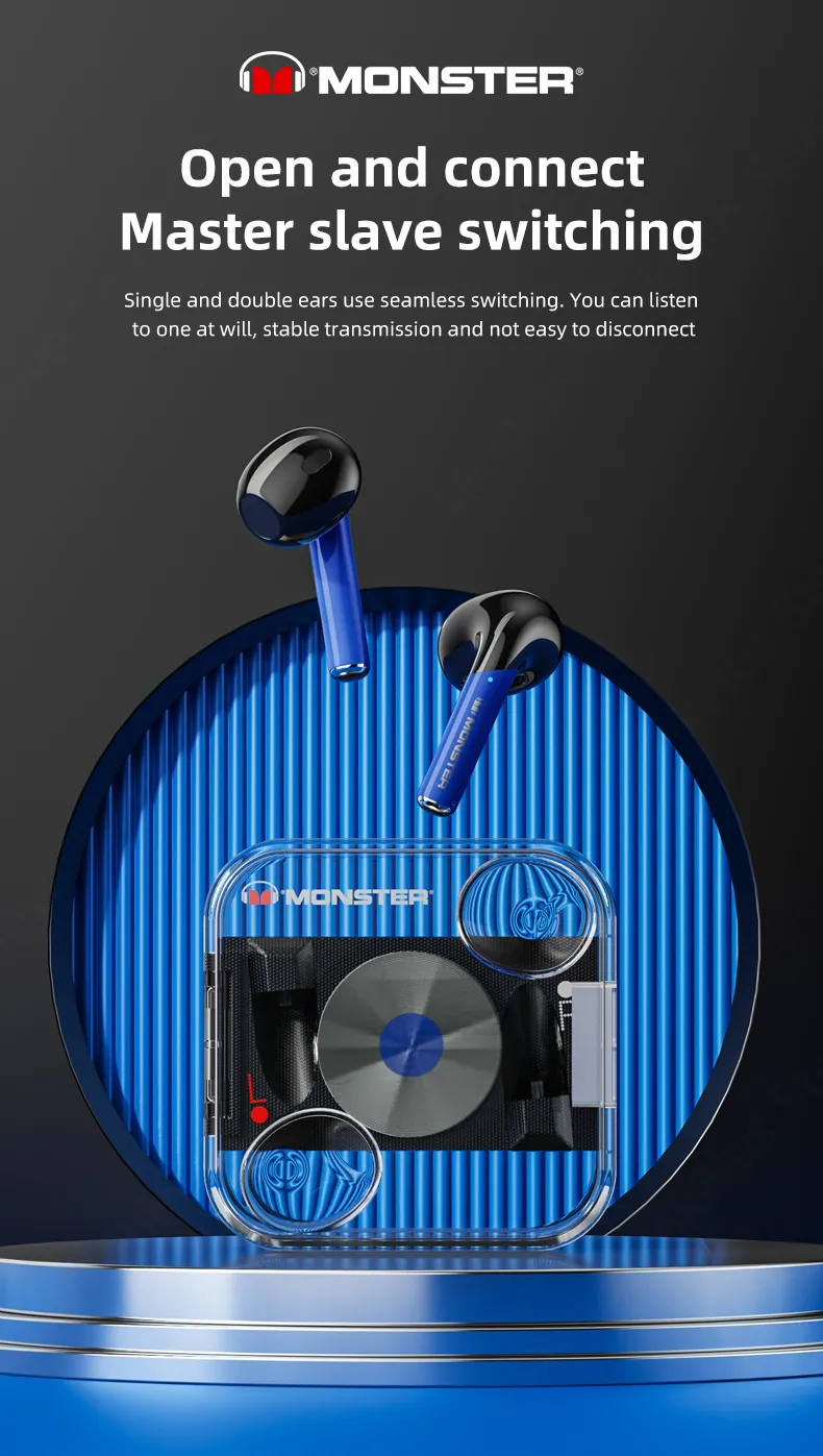 MONSTER Auricular inalámbrico bluetooth 5.2 monster xkt01 | falabella.com