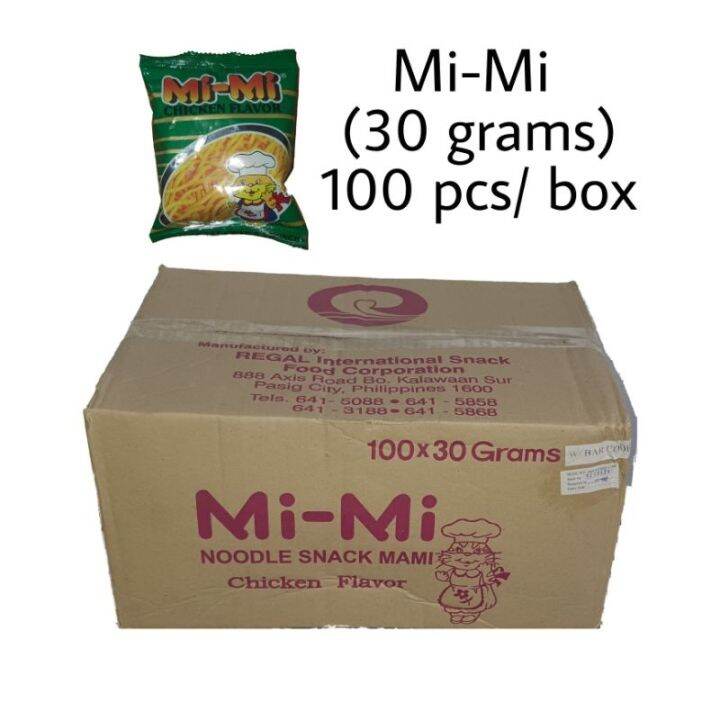 Mi-Mi Mimi Noodle Snack Mami 1 box (100pc x 30g) | Lazada PH