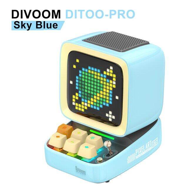 พร้อมส่งจาก กทม สีฟ้า Blue Divoom Ditoo Pro Pixel Art Game Portable ...