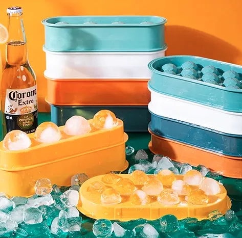 Prismatic Ice Making Box for Ice Cube Making, Spherical Ice Tray, Ice ...