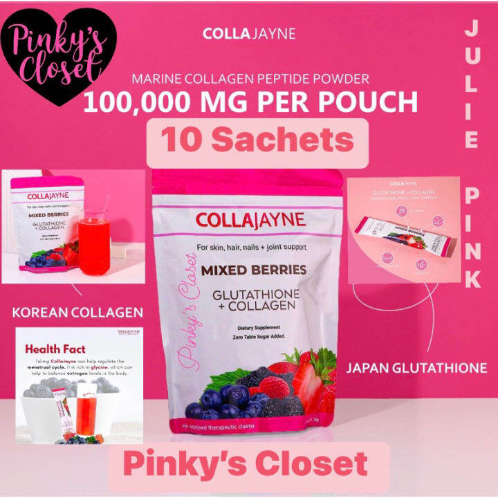 ️ONHAND ️CollaJayne (10sachets) Mixed Berries GLUTATHIONE + COLLAGEN by ...