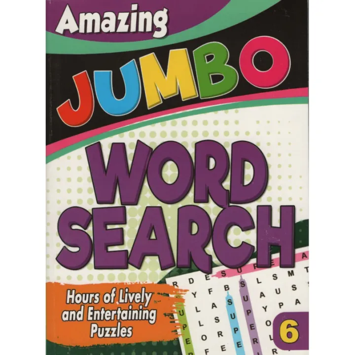 AMAZING JUMBO WORD SEARCH BOOK 6 | Lazada
