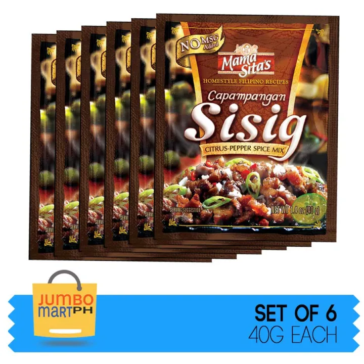 MAMA SITA'S SISIG MIX 40G / SET OF 6 | Lazada PH