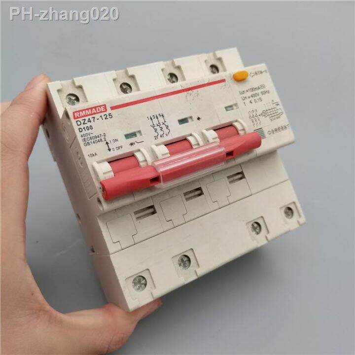 Dz47LE-125 Three-phase Four Wire Leakage Protector 3P N Vacuum Circuit Breaker Air Switch 63A ...