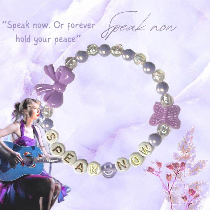 【dd】 Taylor Swift Inspired Speak Now Handmade Bracelet - Asteria ...
