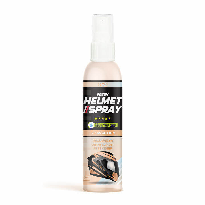 FRESH HELMET SPRAY Disinfectant and Deodorizer w/ Moisturizer | Clean ...