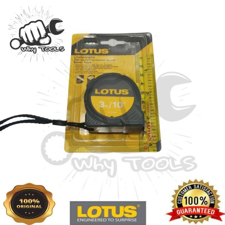 Lotus Steel Tape (Inch/Fractional Scale) | 10M LTHT110STX | 3M LTHT310STX | 5M LTHT510STX ...