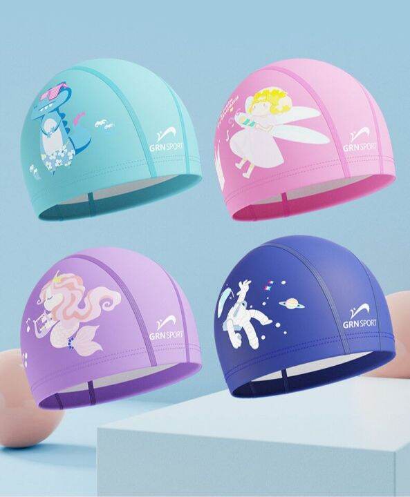 Water Sports Swimming Cap Children's Swimming Cap Elastic and ...
